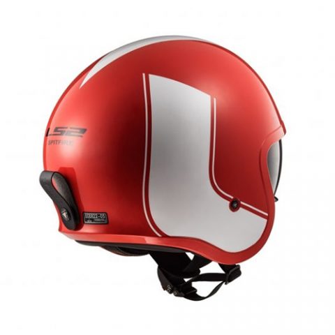 LS2 Spitfire Rim rojo / blanco